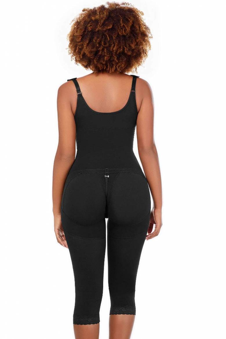 Full Body Shaper cu picior pana la genunchi 9152