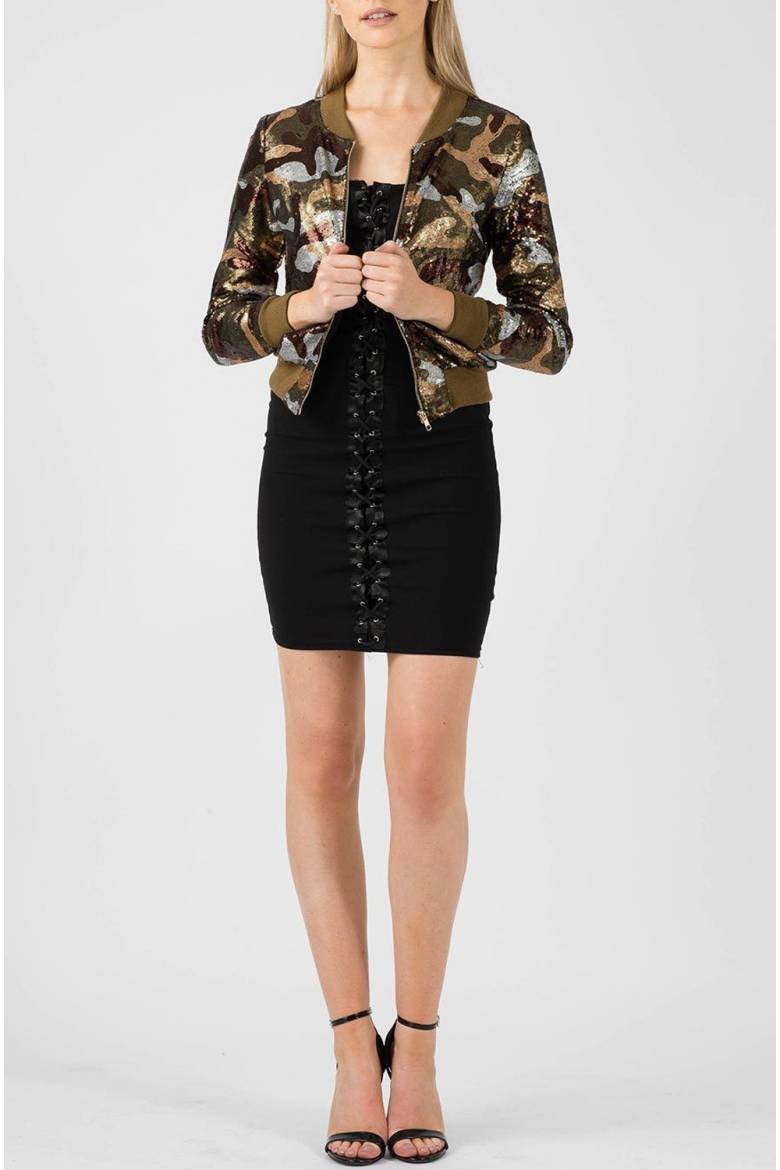 Jacheta Bomber paiete Camo