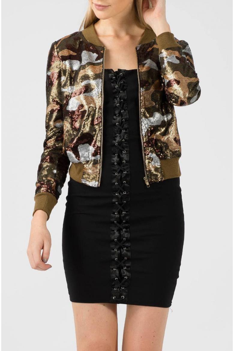 Jacheta Bomber paiete Camo