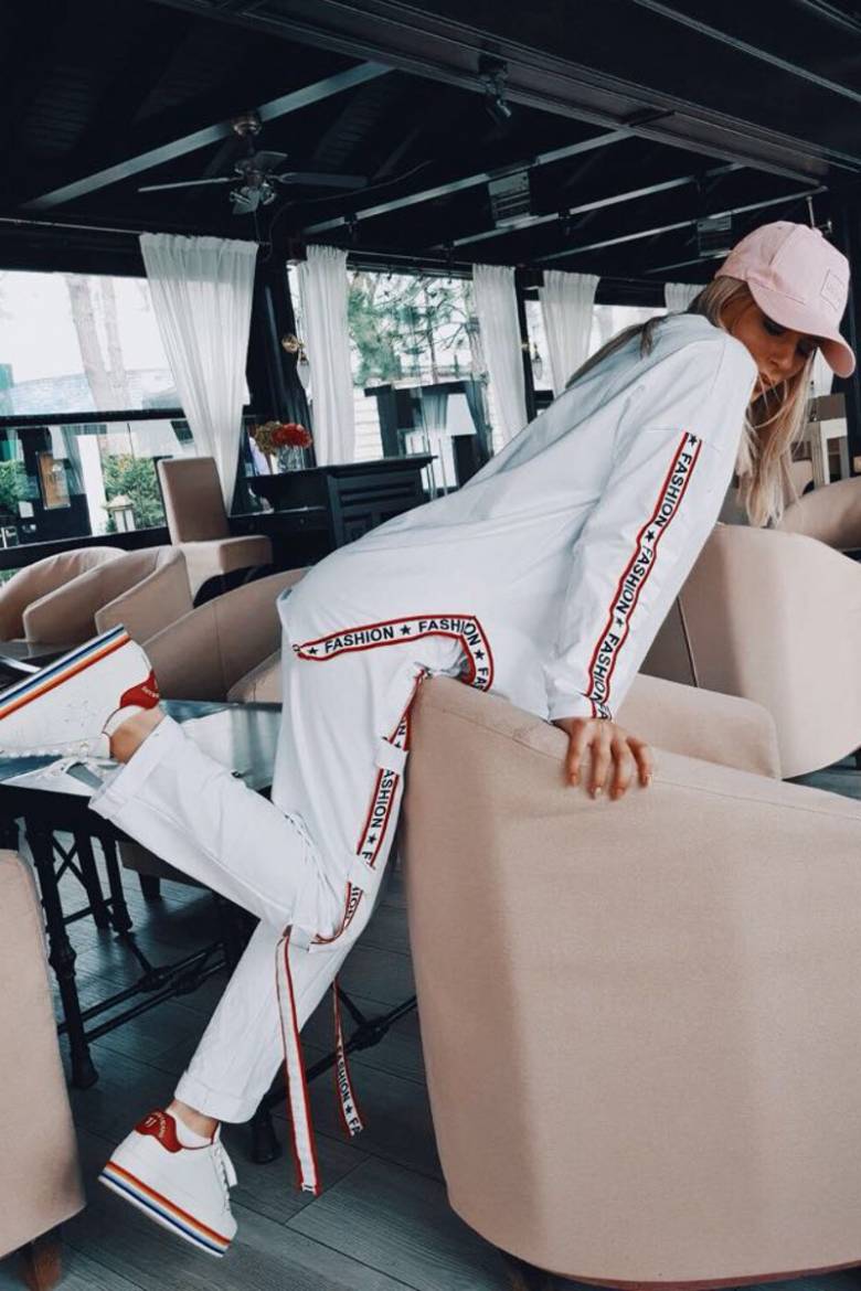 Trening Fashion Star Alb