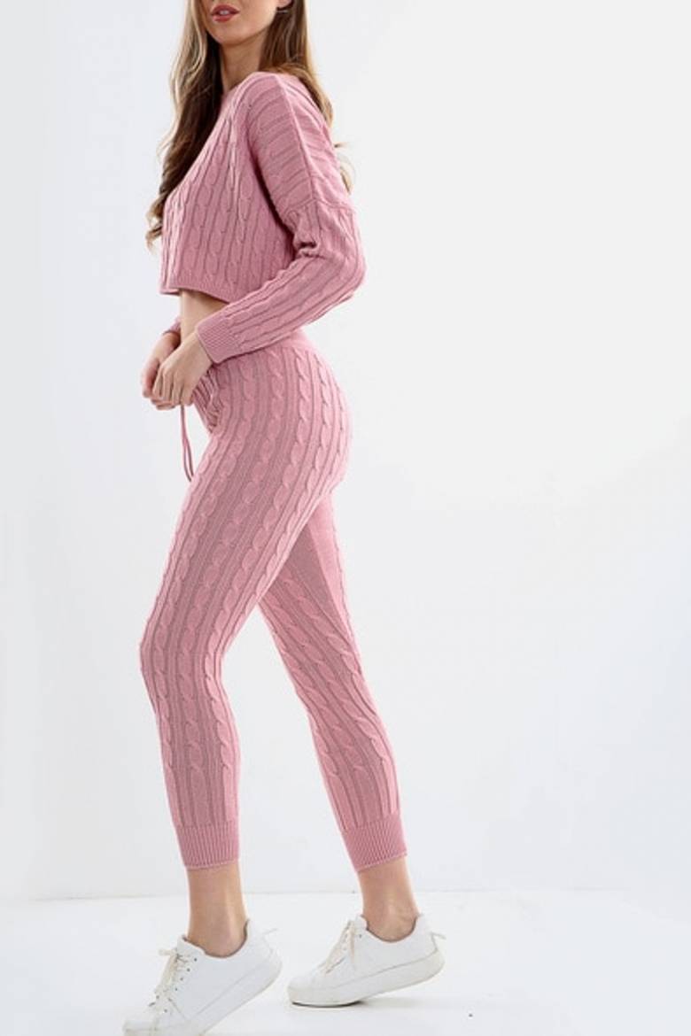 Compleu dama Tricot Roz