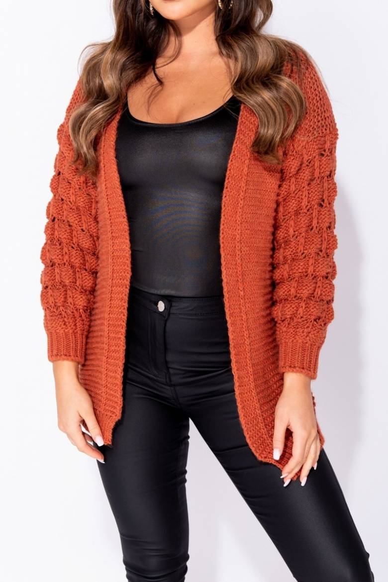 Cardigan Bubbles Rust - Clessidra